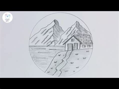How To Draw Scenery Of Mountain Step By Step Nature Scenery Drawing