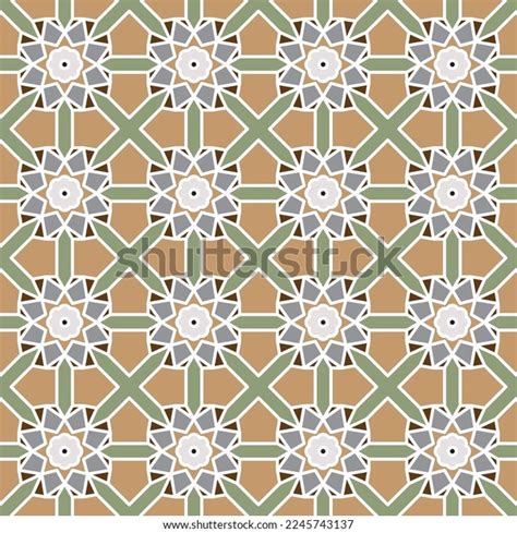 Seamless Islamic Pattern Background Vector Illustration Stock Vector