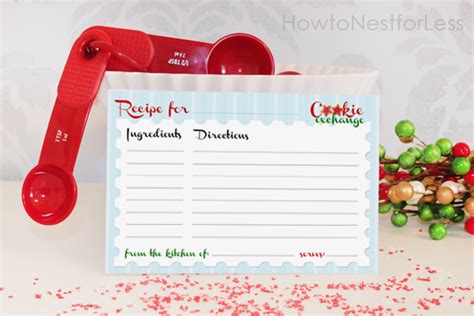 40 Recipe Card Template And Free Printables Tip Junkie