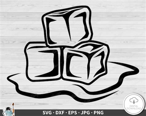 Melting Ice Cube Clip Art