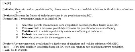figure 1 from genetic algorithm based outlier detection using bayesian information criterion in