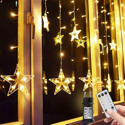 GlobaLink Rideau Lumineux Noël 138 LEDs Guirlande Lumineuse Fenêtre