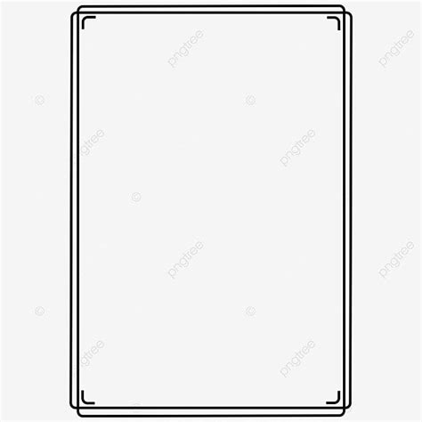 Moldura De Borda A4 Simples PNG A4 A4 Fronteira Certificado A4