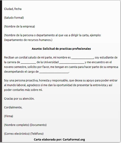 Carta De Pr Cticas Ejemplos De Aceptaci N Solicitud Terminaci N