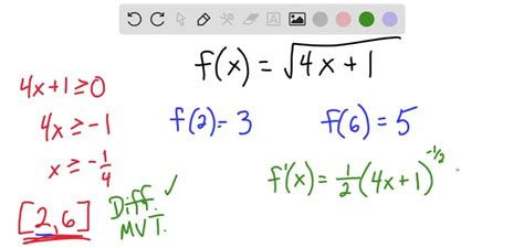 solved determine whether the given function satisfies the hypotheses of the mean value theorem