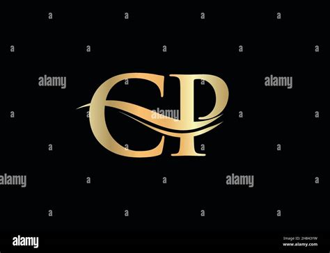 CP Linked Logo For Business And Company Identity Creative Letter CP