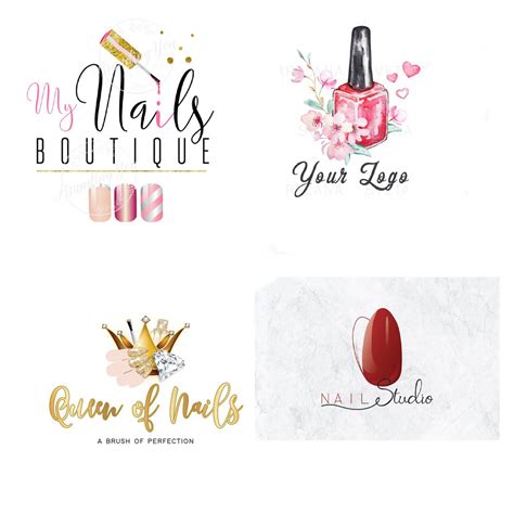 Jual Jasa Bikin Desain Logo Toko Olshop Nail Unik Elegant Shopee