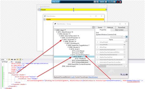 WPF Expander Header Estiramiento Horizontal PeakU