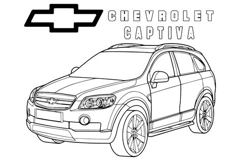 Página para colorir Chevrolet Captiva Desenhos para colorir Chevrolet