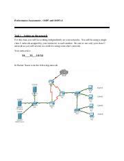 Performance Assessment Setting Up OSPF And OSPFv3 Network Course Hero