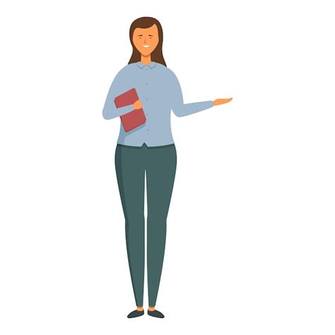 Mujer Gerente Icono De Dibujos Animados Vector Asistente Digital