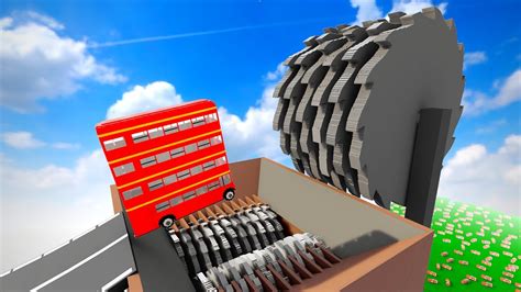 Cars Vs Cogwheels Fall Into The Shredder Teardown Youtube