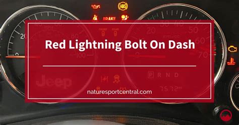 Red Lightning Bolt On Dash