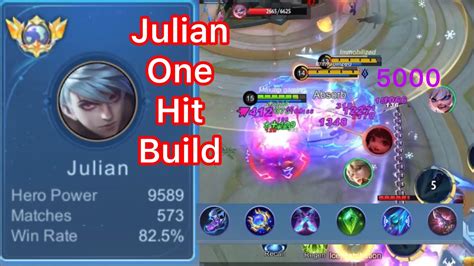 JULIAN ONE HIT BUILDS BY MAKARA MLBB YouTube