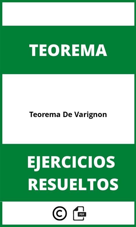 ABRIR DESCARGAR Teorema De Varignon Ejercicios Resueltos Pdf
