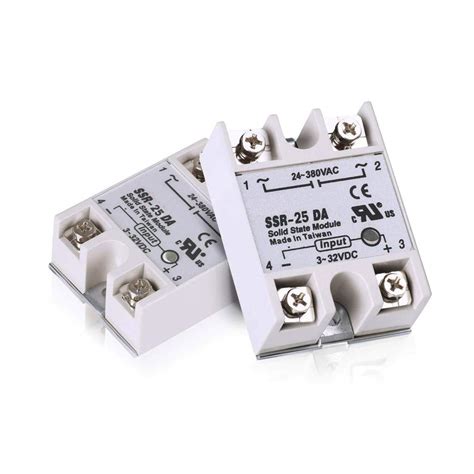 Hailege 2pcs SSR 25DA Halbleiterrelais Einphasiges Halbleiterrelais