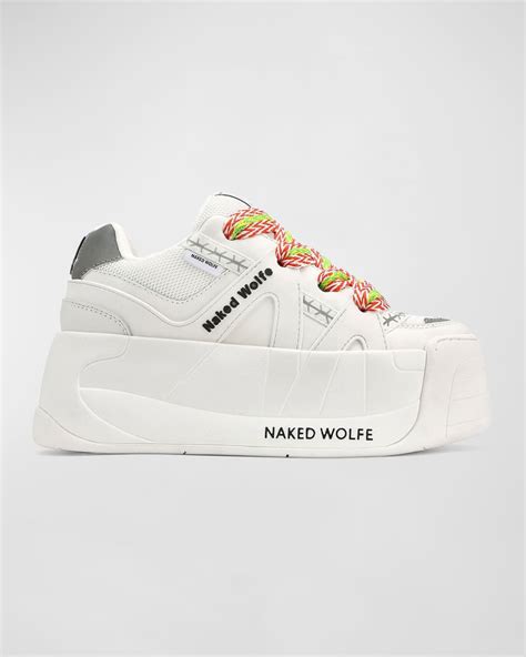 Naked Wolfe Slider Low Top Platform Skate Sneakers Neiman Marcus