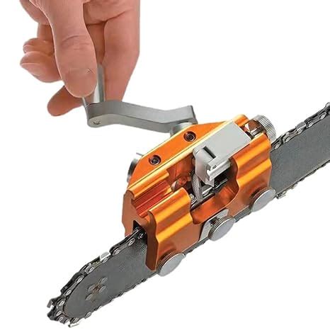 Kettensäge Schärfgerät Kettensägenschärfer Kit Tragbar Handkurbeln