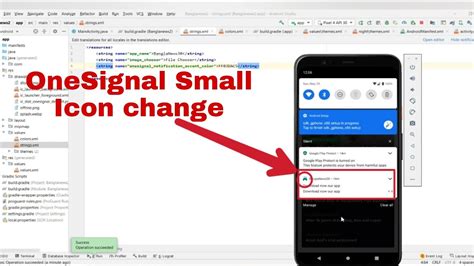 How To Change Onesignal Small Notification Icon In Android Studio 2022