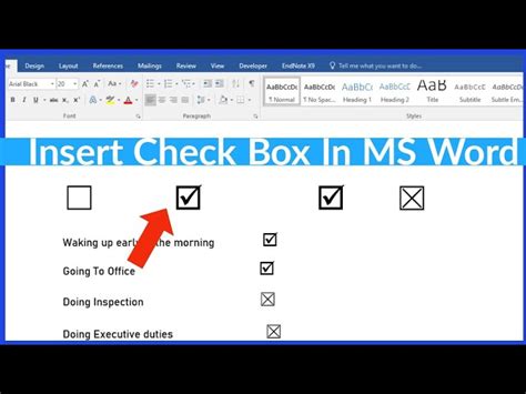 How To Insert A Checkbox In Word Document Madeline Davis