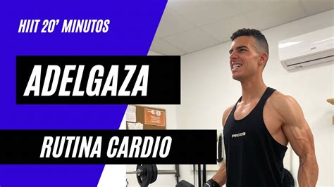 RUTINA CARDIO HIIT de 20 MINUTOS para quemar calorías y ADELGAZAR