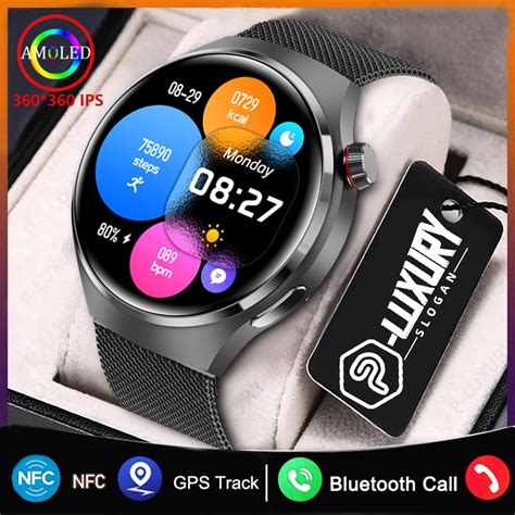 Smartwatch Prova D Gua Para Homens Nfc Pro Tela Hd Amoled Frequ Ncia