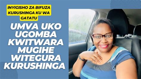 Umva Uko Ugomba Kwitwara Mugihe Witegura Kurushinga Chantal Urugo