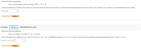 Solved Consider The Following Statement There Are Real Chegg