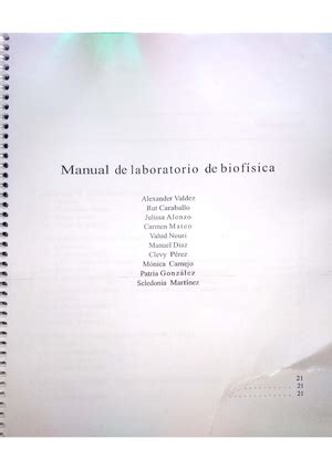 Lab Biofísica CFI3160 UASD Studocu