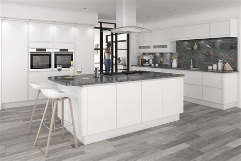 Luca Matt White Kitchens Buy Luca Matt White Kitchen Units At Trade