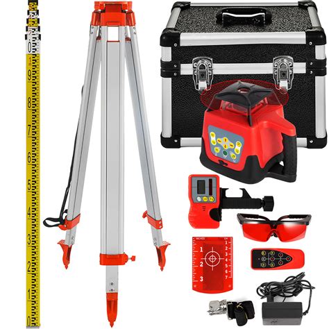 Vevor Nivel De L Ser Rojo Rotatorio Auto Nivelante M Kit De Tr Pode