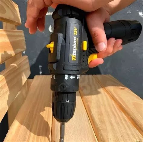 Parafusadeira Furadeira 12v 3 8 Litio Biv 5498 Titanium Adoro Promoção