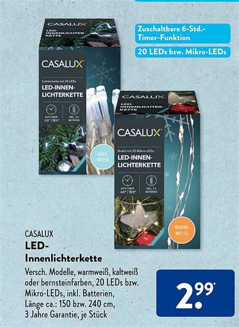 Casalux Led innenlichterkette Angebot bei ALDI SÜD 1Prospekte de