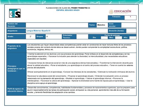 Planeaciones De Telesecundaria Nuevo Modelo Image To U