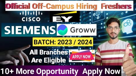 Cisco EY Direct Biggest Hiring Update Cisco Apprentice OFF Campus