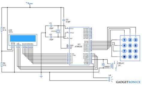 X Keypad Interface With Microcontroller Gadgetronicx
