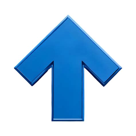 Ai Generated Arrow Up Icon Symbol D Isolated On Transparent Background