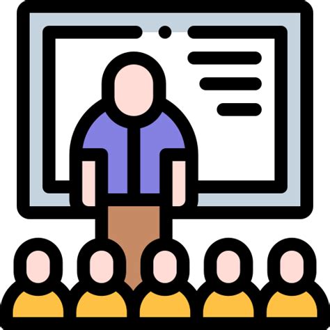 Classroom Detailed Rounded Lineal Color Icon