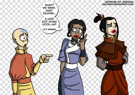 Azula Katara Toph Beifong Zuko Korra Aang Transparent Background PNG