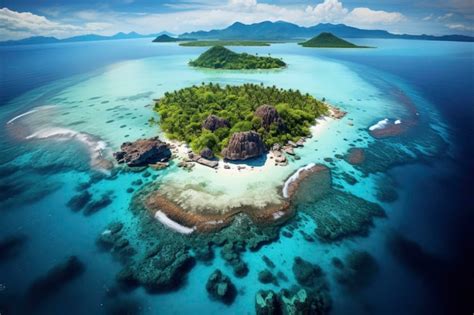 Paysage D île Paradisiaque Photo Premium