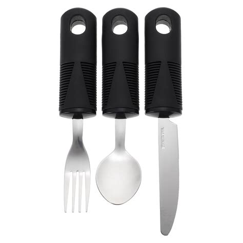 NUOLUX Utensils Adaptive Silverwarespoon Weighted Eating Fork Cutlery