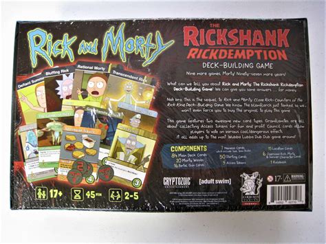 Rick And Morty The Rickshank Redemption Deck Building Game Ebay