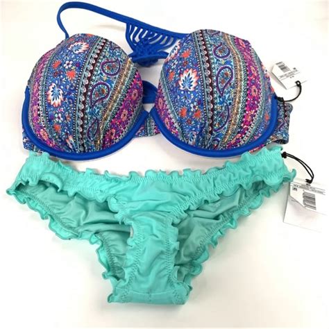 Shade Shore Swim New Shade Shore Bikini Set 36d Lightly Lined Xs