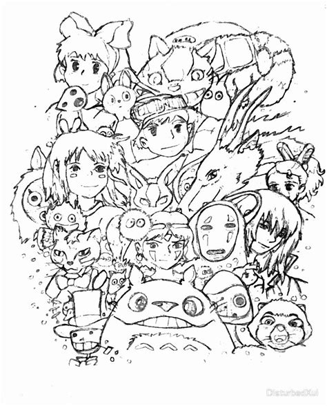 Studio Ghibli Coloring Book New Studio Ghibli Coloring Pages Desenhos