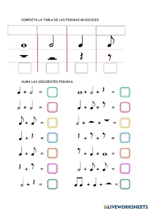 Actividad online de Figuras musicales para 5º y 6º Puedes hacer los