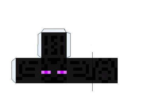 9easy Minecraft Papercraft Enderman Head Proyecto