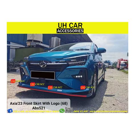 PERODUA AXIA 2023 2024 DRIVE 68 D68 ABS BODYKIT SKIRT WITH PAINT