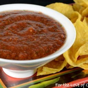 Smoky Tomato Chipotle Salsa For The Love Of Cooking