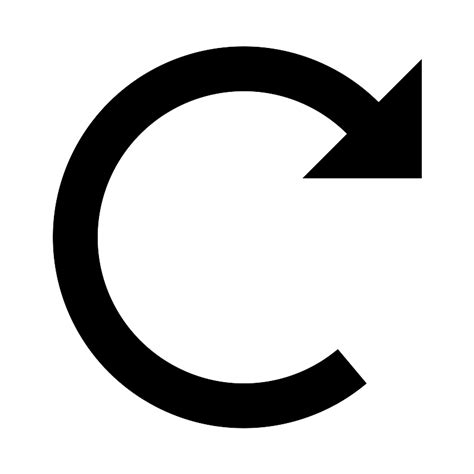 Clockwise Rotation Vector SVG Icon SVG Repo