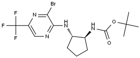 Tert Butyl 1S 2S 2 3 Bromo 5 Trifluoromethyl Pyrazin 2 Yl Amino